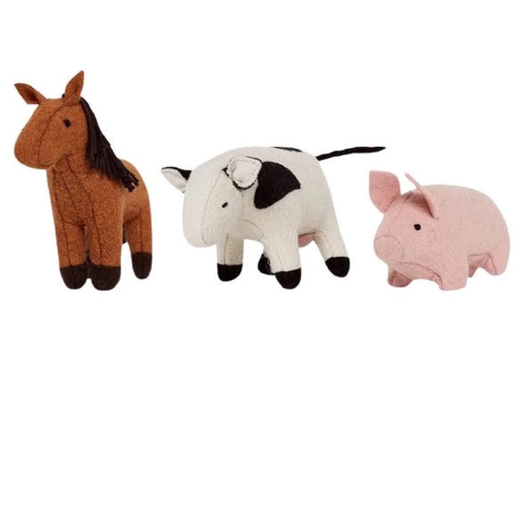 olli ella | Toys | Olli Ella Holdie Folk Farm Animals Felt Wool Fabric ...